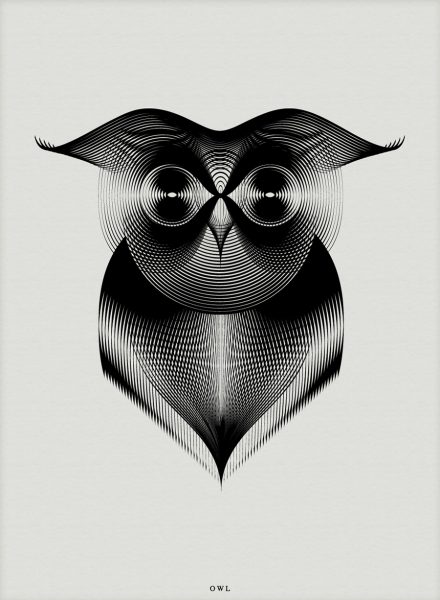 Animals in Moiré, las ilustraciones de Andrea Minini | Experimenta