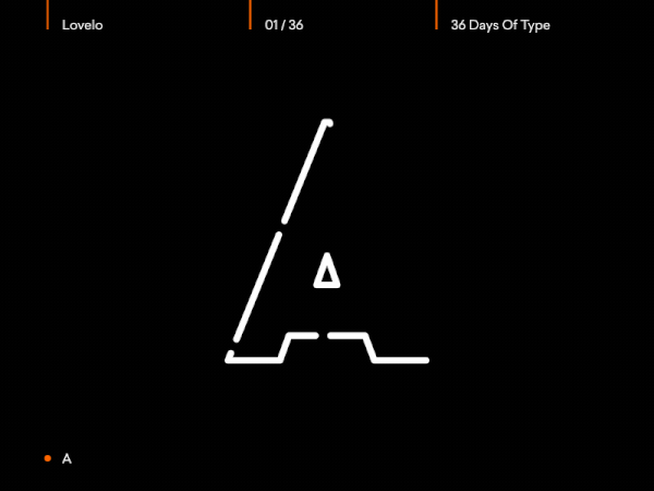 Animography acepta el reto de 36 Days of Type con una versión animada de Lovelo | Experimenta